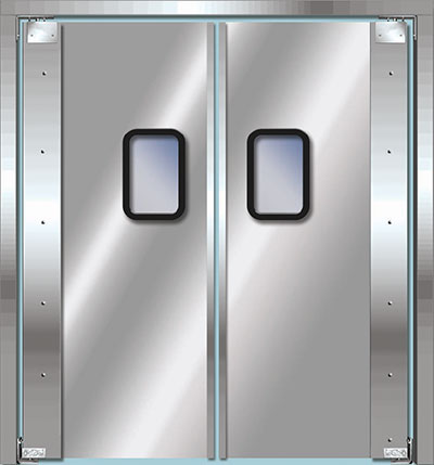 "Model 5000SS Stainless Steel Traffic Door | Durable Double-Acting Door ...